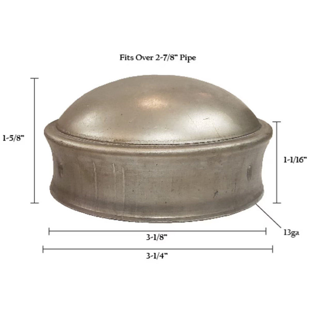 Pressed Post Caps | Steel Fence Post Caps | 2-3/8" to 4-1/2" – Mountain ...